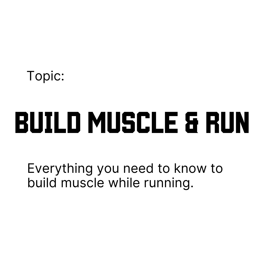 542 Performance Nutrition | How To Build Muscle While Running