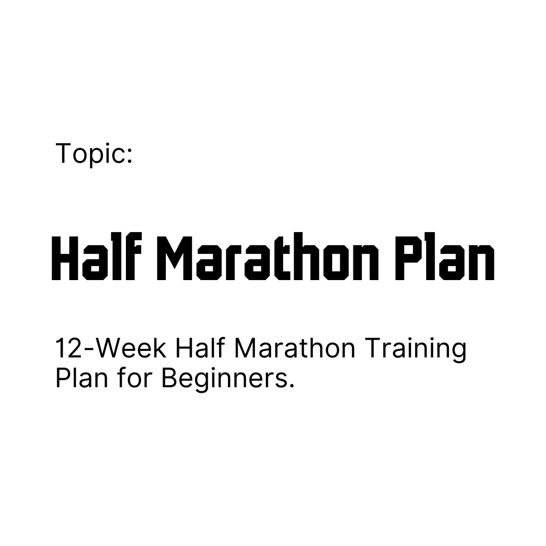 542 Performance Nutrition | FREE 12-Week Half Marathon Training Plan